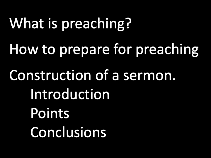 Preaching, Preparation, & Presentation: Slides: Session 1 Introductions | CLI